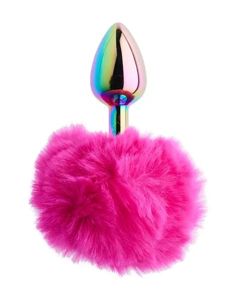 Kinki Rainbow Rabbit Bunny Tail Plug • Intimacy Play Zone
