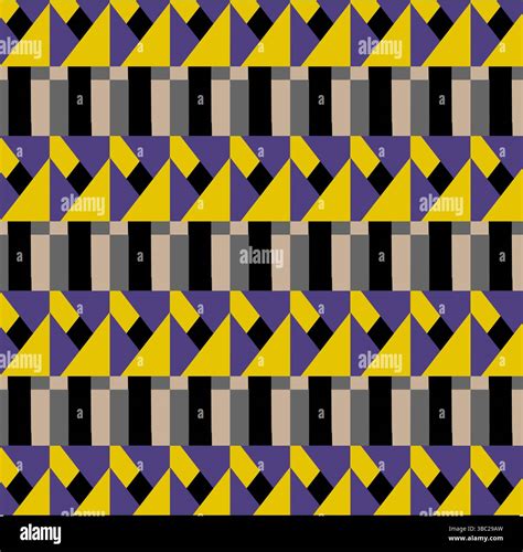 Abstract Seamless Geometric Wallpaper Colorful Geometrical Pattern Of Mixed Shapes Rectangular