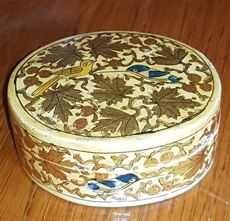 Старинна ръчно рисувана кутия Антиквариат София Старинна ръчно рисувана кутия от пресо