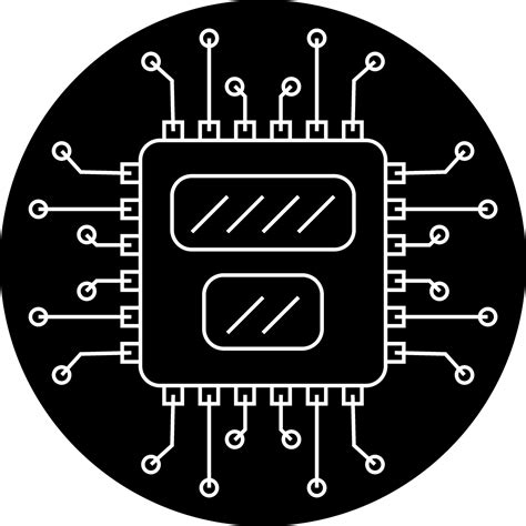 Artificial Intelligence Glyph Icon Vector Elements For Business Ai Symbol Concept 24805295