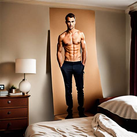 Shirtless Theo James Transformed Into A Flat Cardb By Maledollmaker2024 On Deviantart