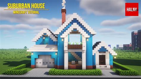 Minecraft Tutorial How To Make A Suburban House 8 Minecraft Small