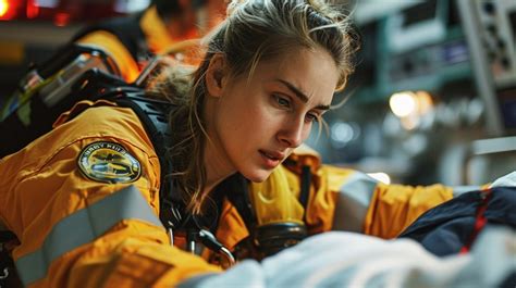 Free Paramedic In Action Photo Emergency Paramedic Focused