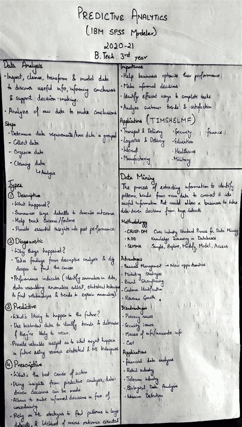 Predictive Analytics Modeler Study And Lecture Notes Docsity
