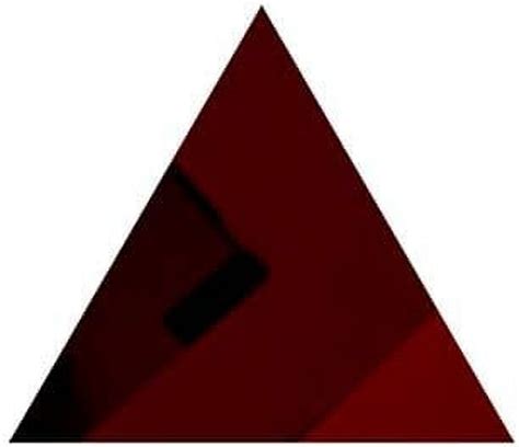 4” Dark Red Triangle Blank Mirror Discs Smooth Edge Diy Plexiglass