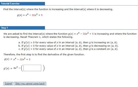 Solved Tutorial Exercise Find The Interval S Where The Chegg