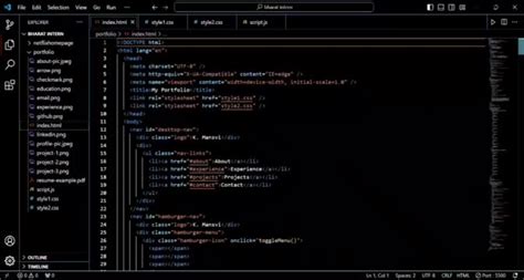 Video K Mansvi On Linkedin Internship Bharatintern Portfolio
