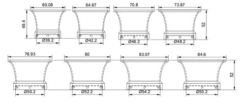 Hexagon Velocity Stacks All Sizes Raw Metal Racers