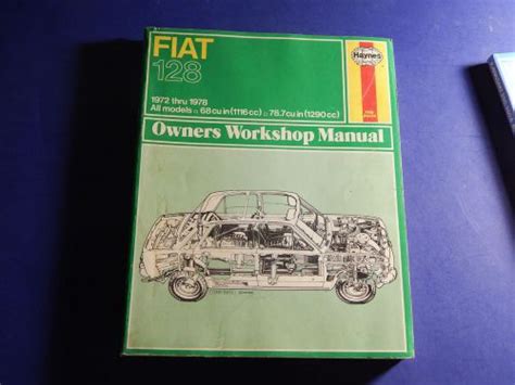 Purchase Fiat 128 1969 1974 Owners Workshop Manual Haynes 1100 And 1300