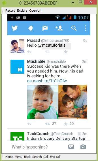 Android Twitter Integration