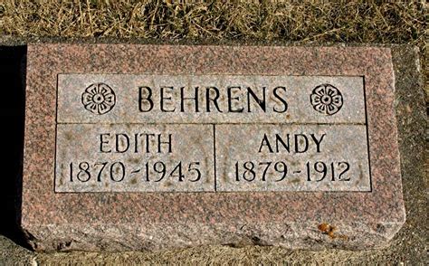 Andrew “andy” Behrens 1879 1912 Homenaje De Find A Grave