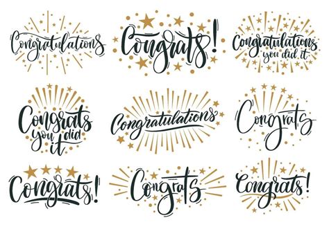Congratulations Text Vector Art Icons And Graphics For Free Download