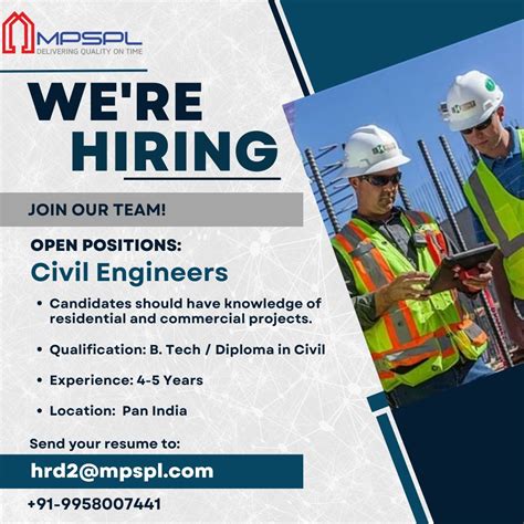 Jobforyou Jobalerts Hiring Hiringnow Civilengineering Projectwork