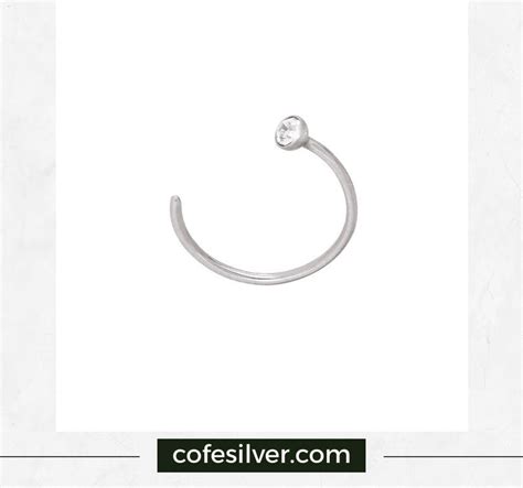 فروشگاه کافه نقره پیرسینگ بینی مدل پروین