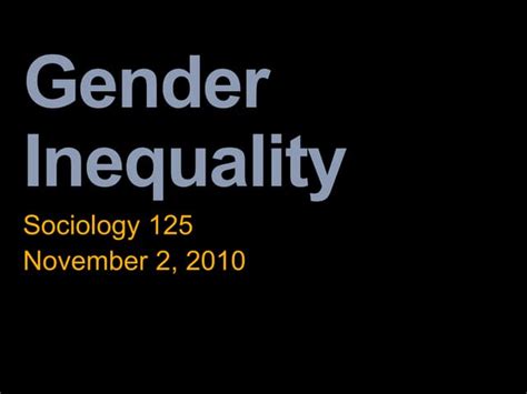 Introgenderinequalitysocialinteractionppt