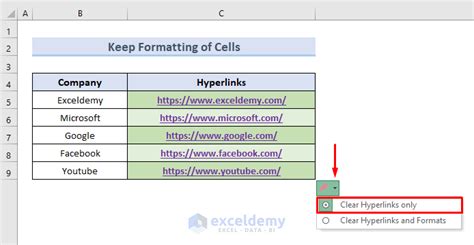 How To Remove Hyperlink From Excel 7 Methods Exceldemy