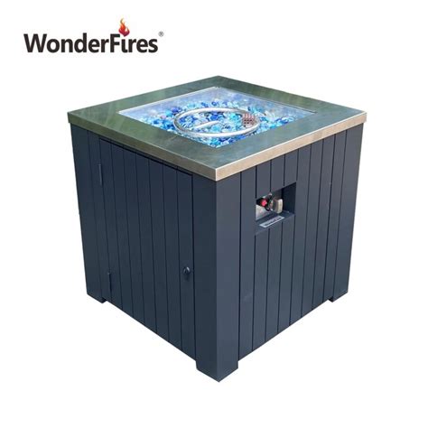 24 Inches Square Aluminum Fire Table Wonderfires