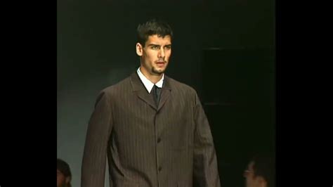 Pep Guardiola In 1993 As A Model For Catalonian Fashion Designer