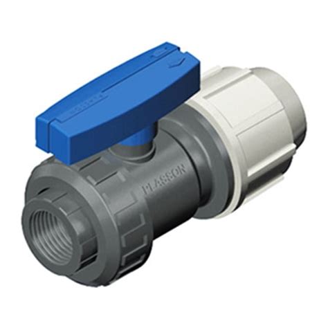 Plasson One Nut Threadedcompression Pvc Ball Valve Jdp