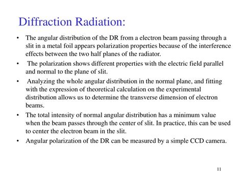 Ppt Beam Size Diagnostics Using Diffraction Radiation Powerpoint