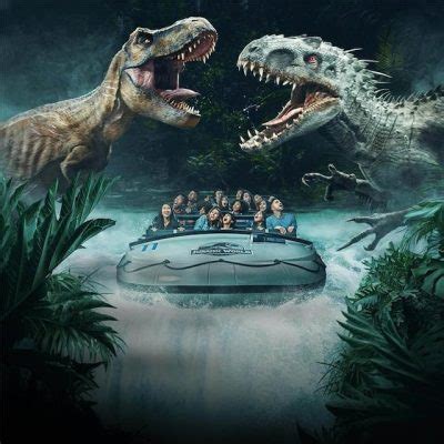 Ush Jurassic World Ride Trex Indominus Rex M Coaster Kings
