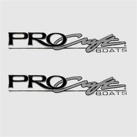Tracker 134517 Procraft 4 Inch Foam Boat Decal Sticker Pair