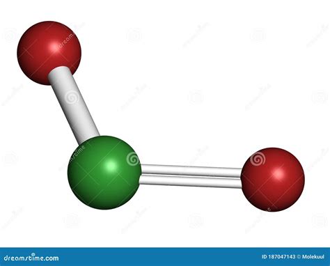 Chlorine Dioxide Clo2 Molecule Used In Pulp Bleaching And For