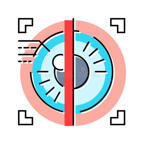 Iris Scan Biometric Color Icon Vector Illustration Stock Illustration Illustration Of Sensor