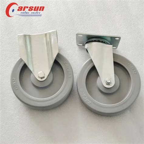 Medium Industrial Casters 6 Inch Tpr Omni Wheel Casters Caster Wheels