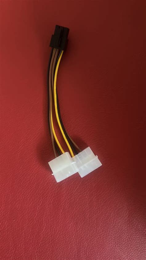 AfroTech Molex To 6 Pin Graphics Card GPU Video Card Converter Cable To Power