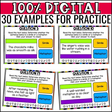 Simile And Metaphor Digital Review Game And Interactive Activity Fun In Th Grade MORE