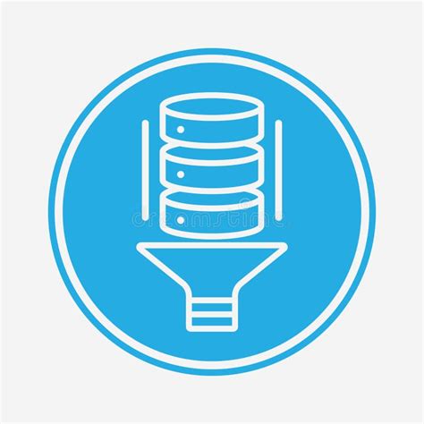 Database Vector Icon Sign Symbol Stock Illustration Illustration Of