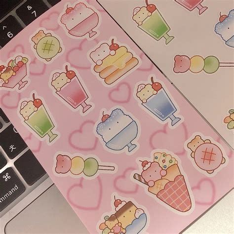 데코보코 단종말랑 디저트 스티커 잠시다락