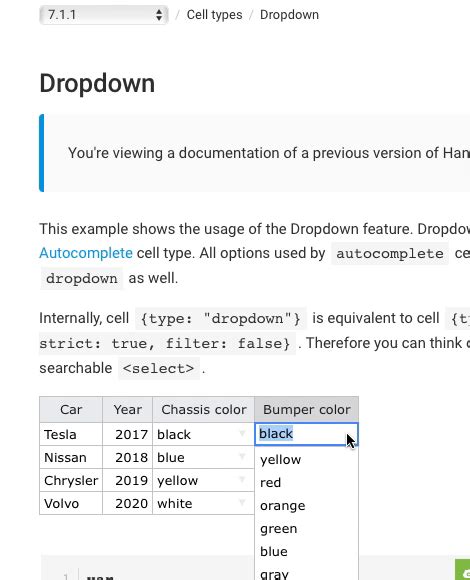 720 The Dropdown Cell Type Doesnt Work On Safari · Issue 7413