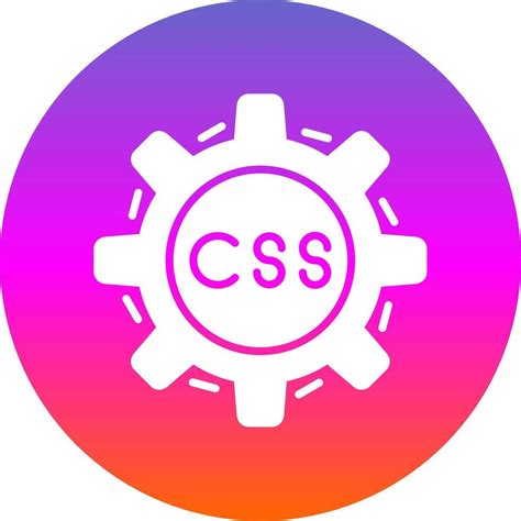 Css Coding Glyph Gradient Circle Icon Design 43565874 Vector Art At