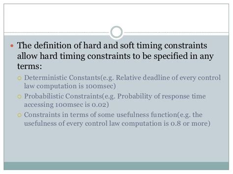 Hard Versus Soft Real Time System