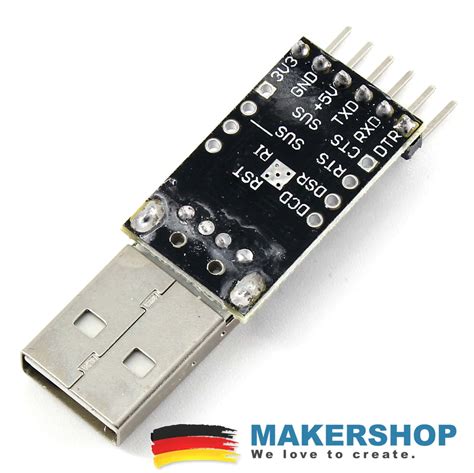Cp2102 Usb Ttl Adapter Arduino Serieller Konverter Kabel Makershop De