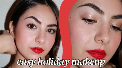 A Classic Holiday Makeup Tutorial ️ Beginner Friendly Makeup Making It Up Youtube