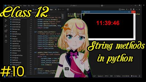 String Methods In Python Computer Science Class 11th 12th Or Aboveday10 Youtube
