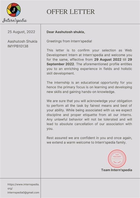 ashutosh shukla on linkedin webdevelopment internship internspedia