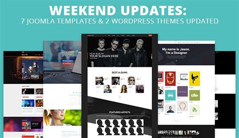 Weekend Updates 7 Joomla Templates And 2 Wordpress Themes Updated Joomlart