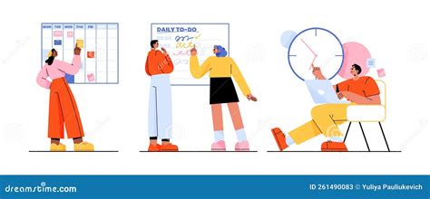 Time Management Business Planning Schedule Stock Vector Illustration Of Vector Concept