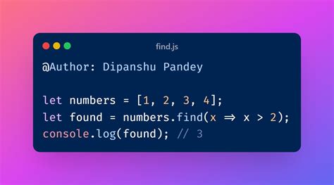 Learnedfind Method In Javascript Dipanshu Pandey Posted On The Topic Linkedin