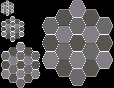 Made Some Hexagonal Tilings In Different Resolutions R Pixelart