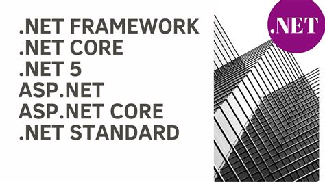 What Is Net Framework Net Core Net 5 Aspnet Core For