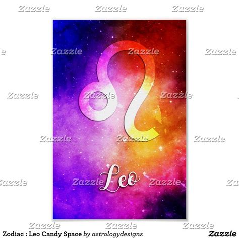 Zodiac Leo Candy Space Poster Space Poster Horoscope Art Poster