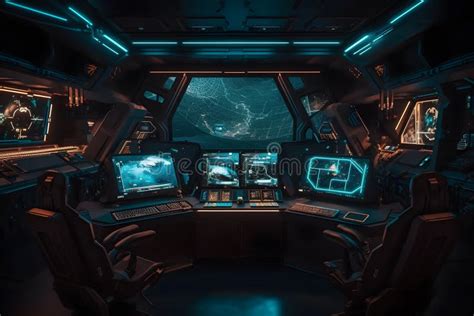 In The System Control Room Operator And Administrator Neural Network Ai Generated Stock