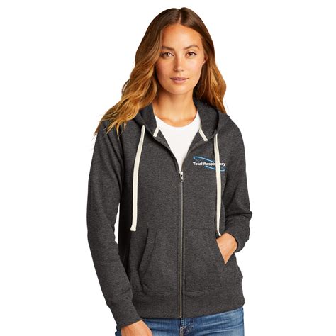 District® Womens Re Fleeced Full Zip Hoodie Total Respiratory