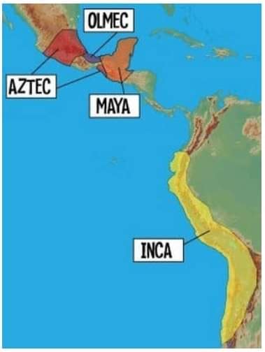 Aztec Maya Inca And Olmec Civilizations Were Flourished In