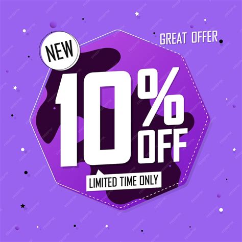 Premium Vector Sale 10 Off Poster Design Template Discount Banner